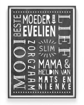 Voor Mama Poster - van printcandy.nl