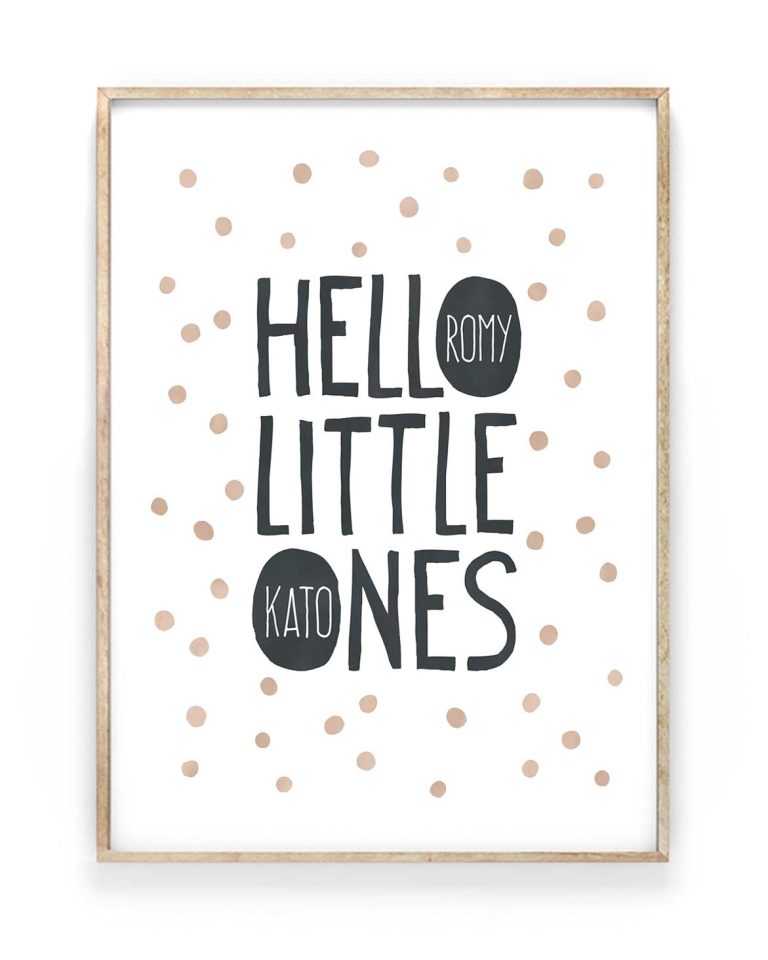 Baby Geboorteposter Hello Little One Printcandy