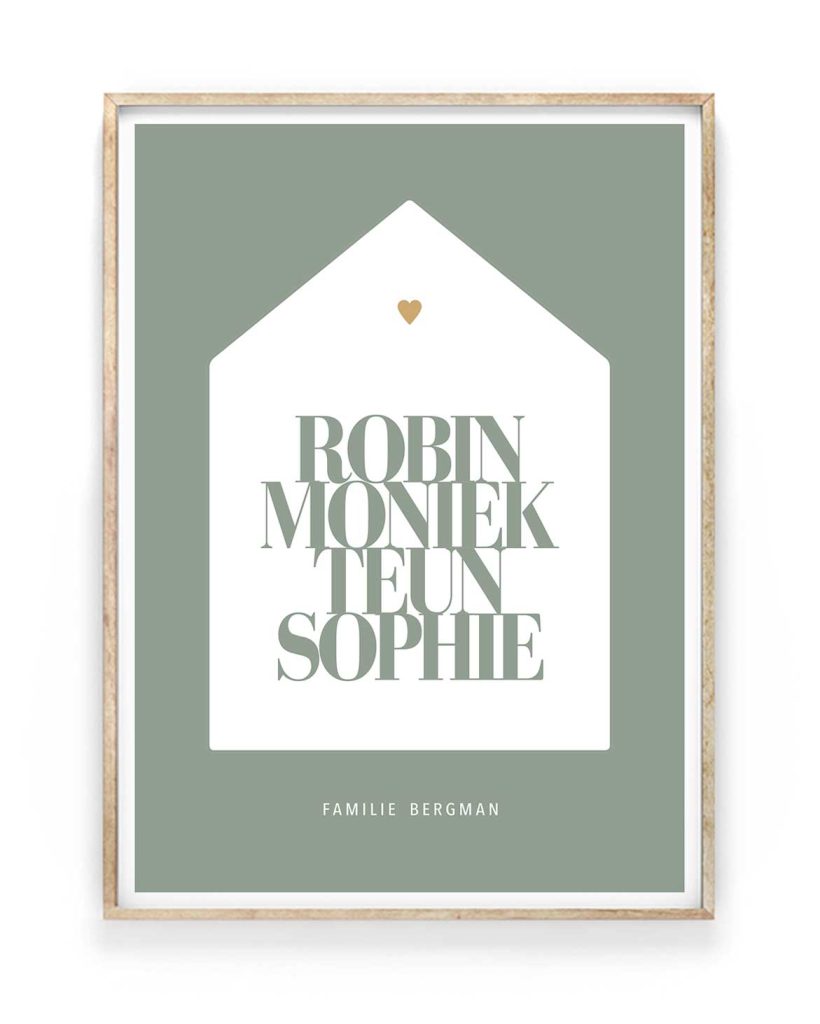 Familie Posters Gepersonaliseerde posters van Printcandy