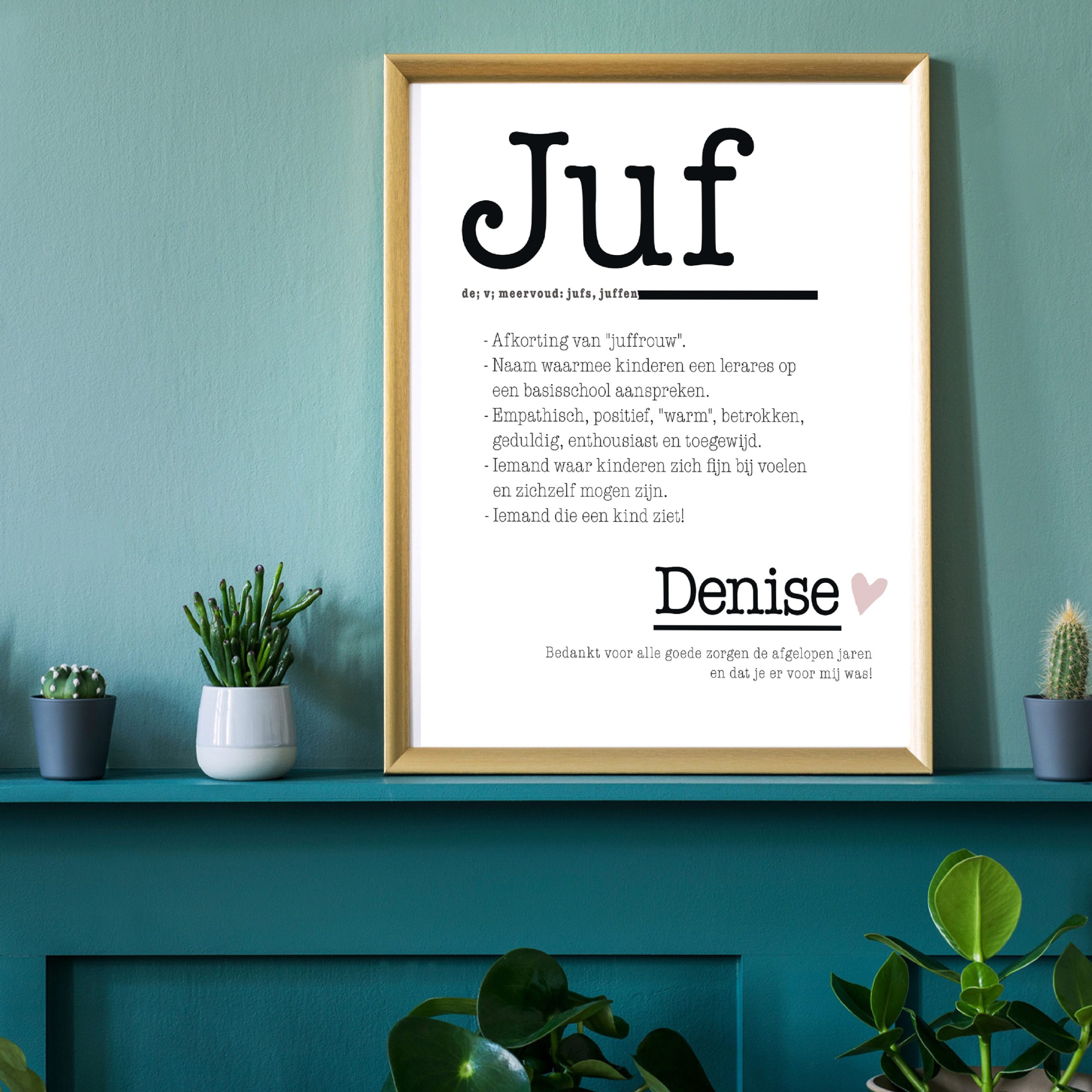 Posters voor Juf en Meester - Bedank Posters | Printcandy